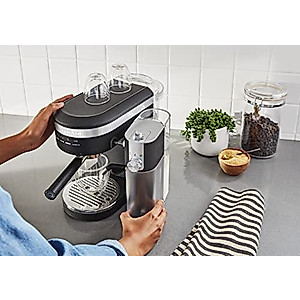 KitchenAid Espresso Machine & Milk Frother, Black Matte