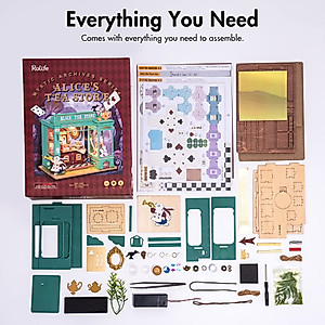 Rolife Tiny House DIY Kit for Adults and Kids-1:20 Miniature House Kit-DIY Miniature Dollhouse Kit-Hobbies for Women and Men-LED Halloween House Kits