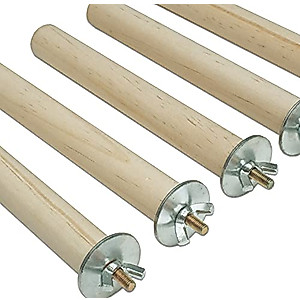 5 Pack EndearingTails Birdcage Stand (Natural Color), Natural Wood Perch Toys for Small Parrot, Like Parakeets, Lovebirds, Cockatiels