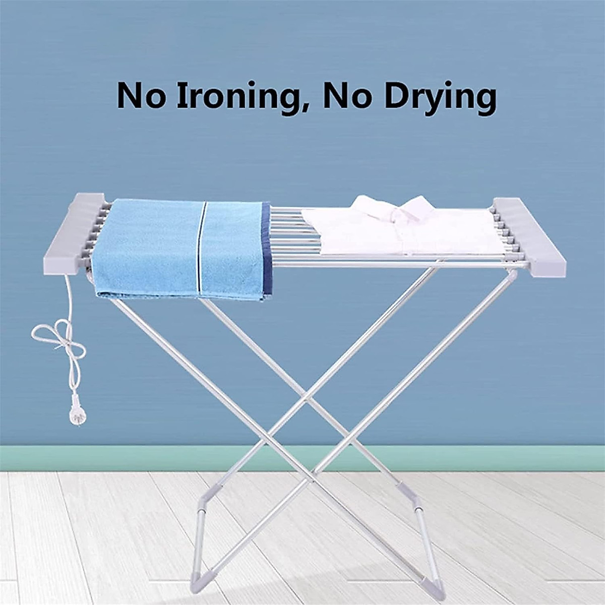 VEraiz 120W Electric Wet Laundry Drying Rack, Folding Electric Dryer, Indoor Stand Heated Clothes Rail for Socks Pants Shirts Underwear
