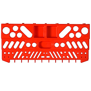 Wekuku Durhand 54pcs Pegboard And Shelf Tool Organizer Wall Mounted Diy Garage Storage With 50 Hooks