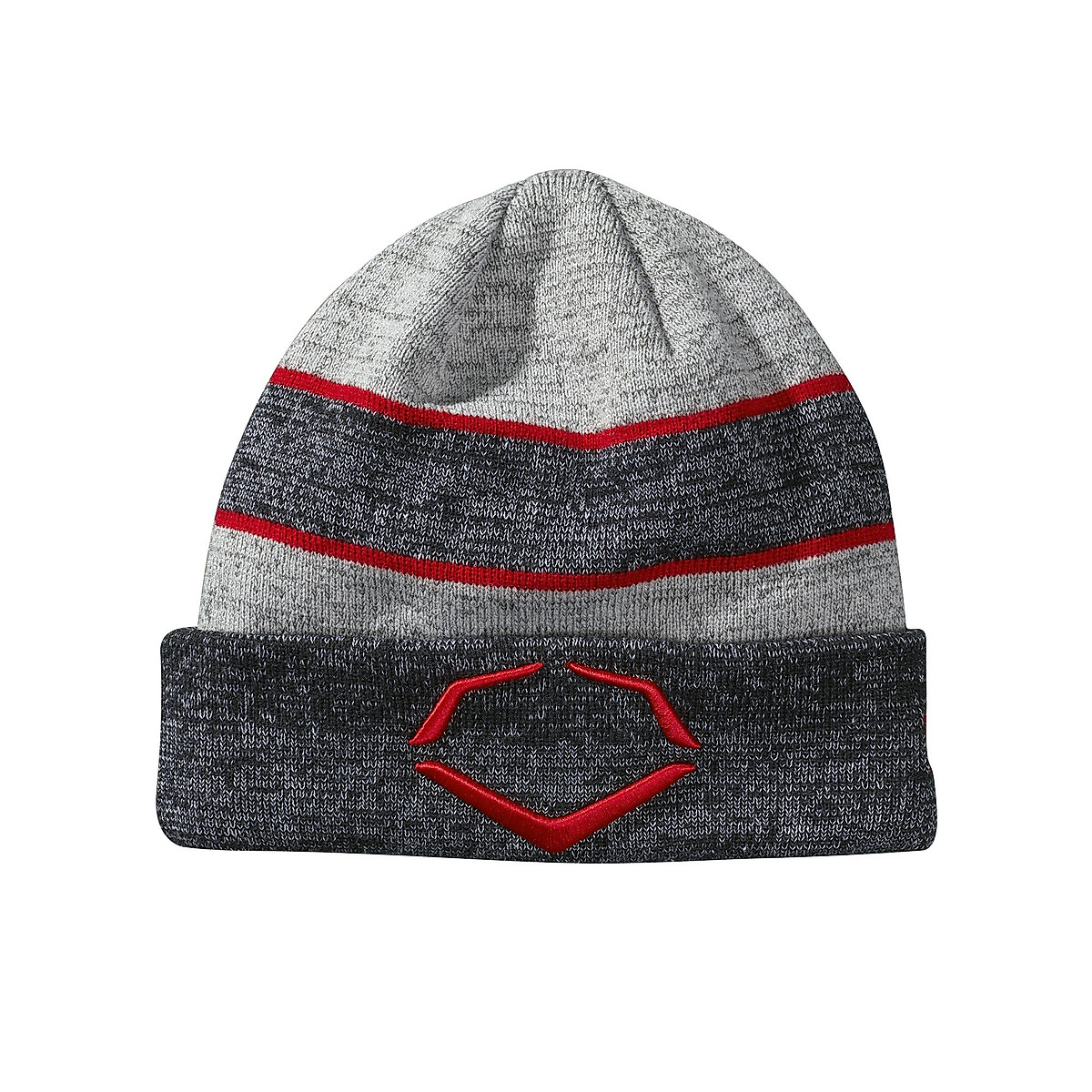 EvoShield Knit Hat, Navy/Scarlet - OSFM