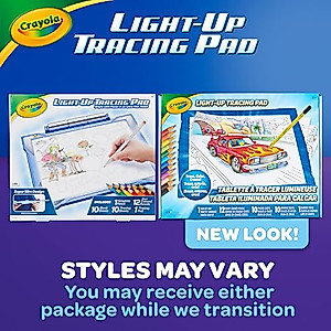 Crayola Light Up Tracing Pad - Blue, Tracing Light Box for Kids, Drawing Pad, Toys for Kids, Gift for Boys & Girls, Ages 6, 7, 8