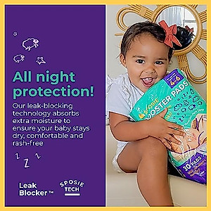 Sposie Diaper Booster Pads 4-6 - Baby Diaper Pads Inserts Overnight, Diaper Liners for Nighttime Diapers, Overnight Diapers, Baby Diapers