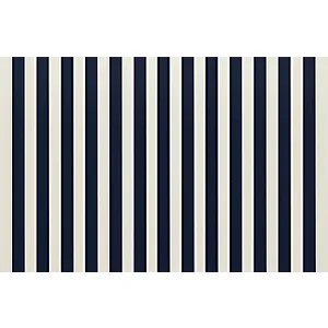 RSH Decor: Tufted Adirondack Chair Cushion | 42.5” x 21” | All-Weather Spun Fabric | Water and Fade-Resistant | Outdoor Cushion for Patio Furniture | Navy & White Stripe