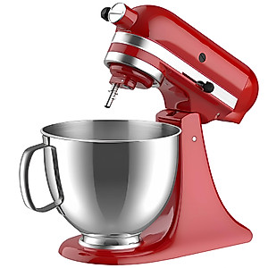 Stainless Steel Mixer Bowl for KitchenAid 4.5 Quart / 5 Quart Tilt-Head Stand Mixers, KSM150 Stainless Steel Mixer Bowl Replacement, 4.5QT/5QT Bowl for KitchenAid Mixer, Silver