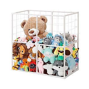 NANANARDOSO Stuffed Animal Storage Holder, Toy Storage Organizer for Plush Toy Holder,Stuffed Animal Zoo Storage Cage for Nursery Playroom Bedroom Toy Organizer