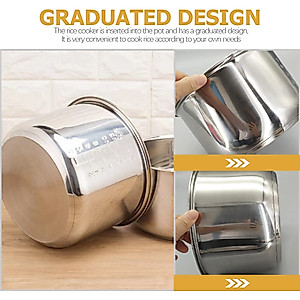 Cabilock Cooker Replacement Inner Pot Ceramic Inner Cooking Pot Cooking Pot Liner Container for Pressure Cooker Accessory 4L