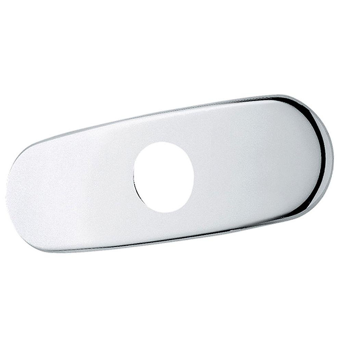 Grohe 07 551 000 6-Inch Euro Escutcheon Plate For Covering Unused Mounting Holes, Starlight Chrome