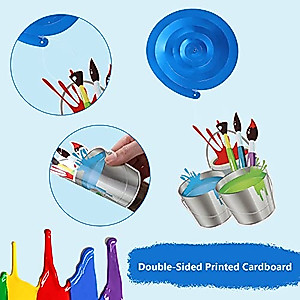 46 Pieces Art Painting Party Decoration, Art Birthday Party Hanging Swirls Ceiling Decor for Kids Girl Boy Painting Birthday Party Graffiti Party Supplies