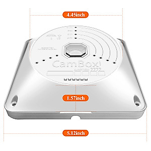 (Universal Camera Junction Box) Security Camera Box, Wall Ceiling Mount Bracket Hide Cable, Outdoor Cable Box Enclosure, Plastic Base Boxes, CCTV Dome Bullet Camera Cover, Bit Waterproof (4 Pack)