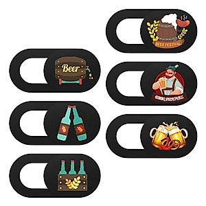 SOLUSTRE 6pcs Camera Cover Webcam Privacy Shutter Webcam Cover Slide Computer Webcam Blocker USB Camera Lens Cover Laptop Camera Privacy Cover Laptop Camera Blocker Personality Abs Slider