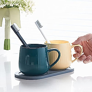 HvOvMvE 2 in 1 Creative Silicone Coaster for Kitchen and Bathroom to Place Soap Dispensers，Tumbler, Toothbrush Holder, Drinks, Cup Mat Protects The Countertop, Non-Slip (Grey)