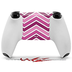 WraptorSkinz Skin Wrap compatible with Sony PS5 DualSense Controller Zig Zag Pinks (CONTROLLER NOT INCLUDED)