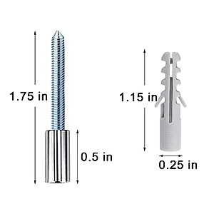 Hardware Set for Flaoting House Numebrs, House Numbers Screws for Outside, Screw Set for Modern and Sleek Floating Address Numbers, Mounting System Parts