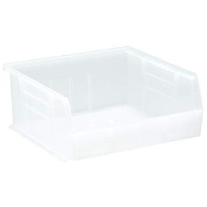 QUANTUM STORAGE SYSTEMS K-QUS235CL-4 4-Pack Ultra-Stack and Hang Bins, 10-7/8 inch x 11 inch x 5 inch, Clear