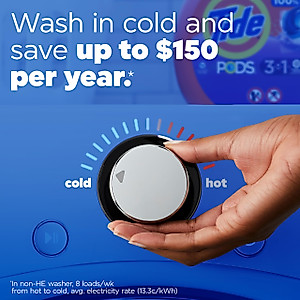 Tide PODS Laundry Detergent Soap Pacs, HE Compatible, 42 Count, Powerful 3-in-1 Clean in one Step, Spring Meadow Scent