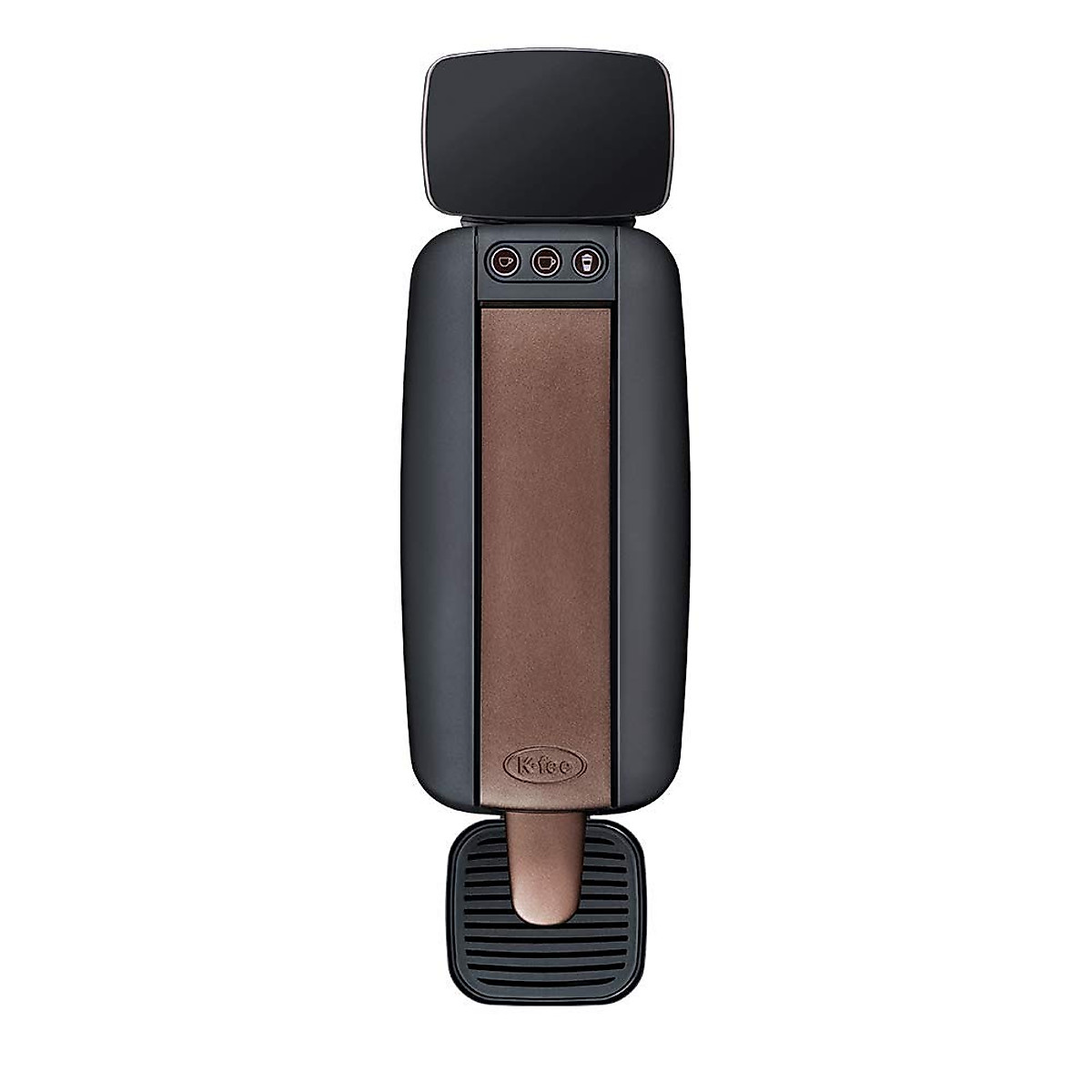 K-FEE® ONE Single Serve Pods Coffee, Espresso, Milk Machine (Black/Copper) | Mill Coffee and Starbucks® Verismo* Compatible