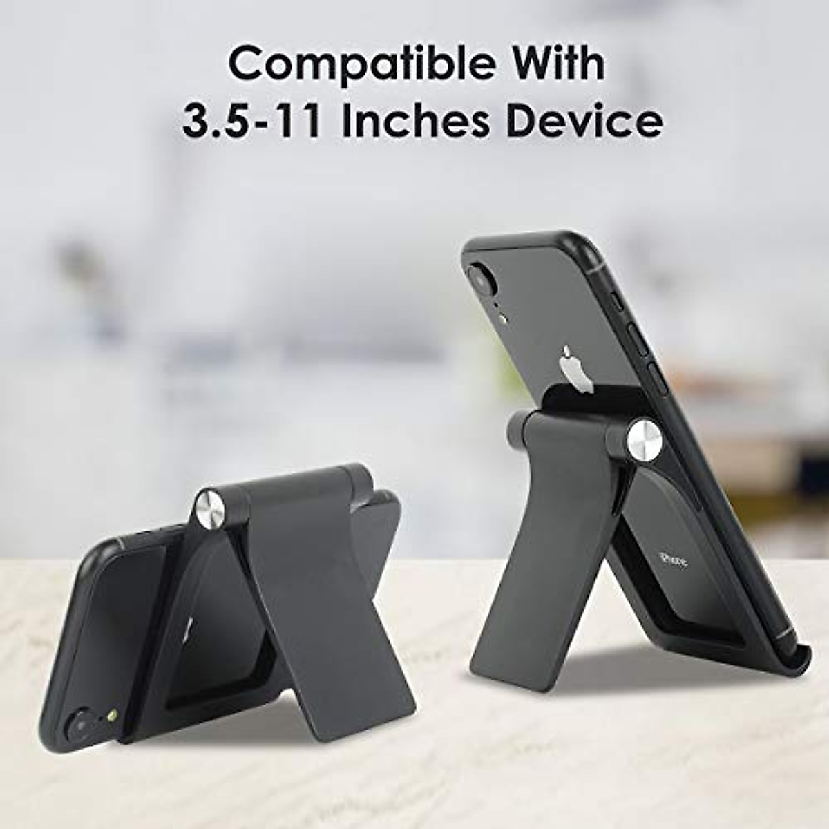 Uniwit Cell Phone Stand Holder Multi-Angle Adjustable Phone Desk Stand Tablet Holder for iPhone 14 13 12 11 Pro Max XS XR 8 Plus 6 7 Samsung Galaxy S22 S21 S20 S10 S9 Edge Android Smartphone