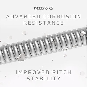 D'Addario Mandolin Strings - Coated Mandolin Strings - XS Phosphor Bronze - For 8 String Mandolin - Maximum Life, Smooth Feel - XSM1140 - Medium, 11-40