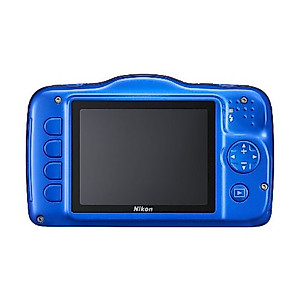 Nikon COOLPIX S32 13.2 MP Waterproof Digital Camera with Full HD 1080p Video (Blue) (Discontinued by Manufacturer)