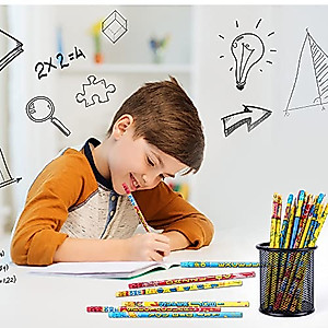 Kolewo4ever 200 Pieces Inspiring Pencils Motivational Encouragement Pencils Positive Pencils for Teachers Classrooms Reward Birthday Party Kids Gifts Supplie School,Learning Activities (200)