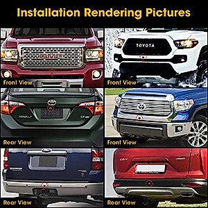 NATIKA Backup/Front/Side View Camera: No Distortion Effect Starlight Night Vision HD Metal Flush or Surface Mount CVBS | AHD Reverse Rear View Backup Camera for Cars Pickup Trucks SUVs RVs Vans