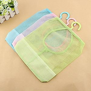 Clothespin Bag, Mesh Laundry, Travel Laundry Bag, Kitchen Bathroom Hanging Storage Clothespin Mesh Bag Organizer Hanger Hook, for College, Dorm, Apartment
