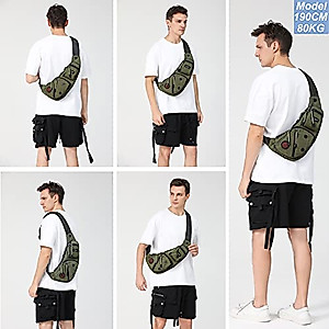 NICGID Sling Bag Chest Shoulder Backpack Crossbody Bags for Men Women