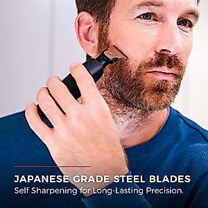 Remington Ultimate Precision Multigroomer Powered Hair Clipper, 6"x4"x2", Black