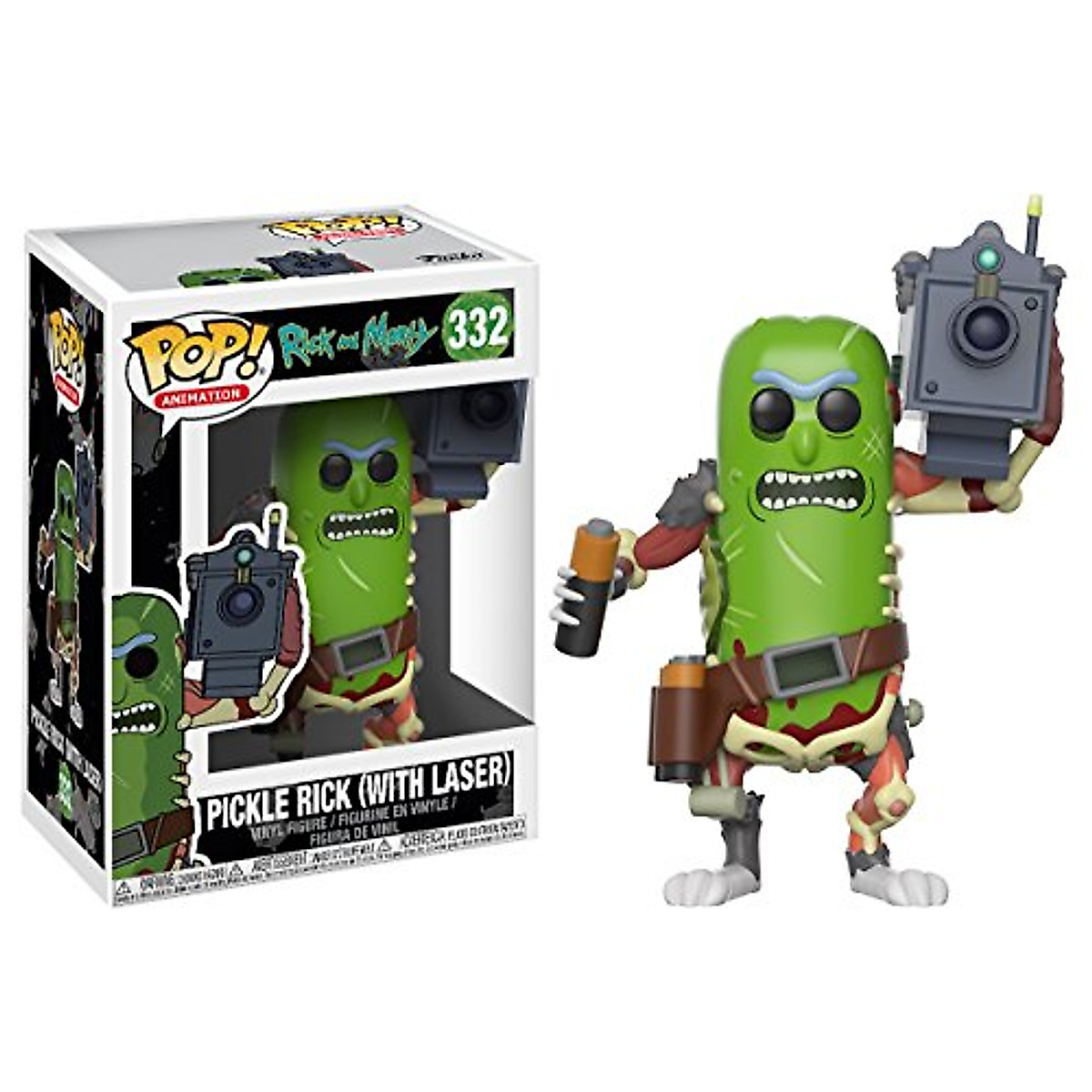 Funko Pop! Animation: Rick & Morty - Pickle Rick with Laser Collectible Figure