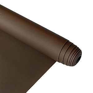 Matte Jelly Vinyl 11.8"x53" Candy Color Smooth Waterproof PVC Vinyl for Hair Bows Keychains Jewelry Making (Dark Brown)