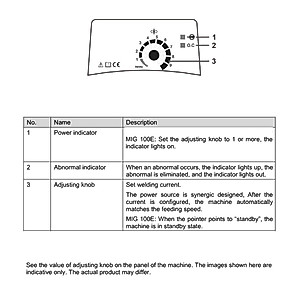 Riland FCAW MIG100E, 30-90 Amp Flux Core Wire Feed MIG Welder and Torch, 120V, 12 LBS, Easy Operation (expert welding parameters built-in and one knob adjustment)