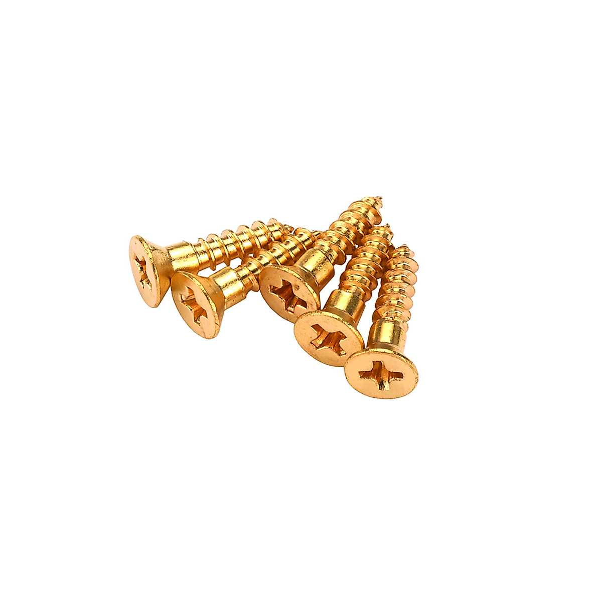 Highpoint Solid Brass Screws #2 x 1/2", Phillips, 25 Pieces