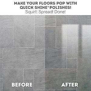 Quick Shine Multi Surface Floor Finish 64oz | Cleaner & Polish to use on Hardwood, Laminate, Luxury Vinyl Plank LVT, Tile & Stone | Safer Choice w/Clean Shine Technology | Protect-Refresh