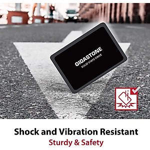 Gigastone SATA SSD 500GB (2-Pack) 2.5 inch SSD 520MB/s Upgrade Laptop PC Memory and Storage PS4 HDD Replacement 2.5" Internal Solid State Hard Drives SATA III SLC Cache 3D NAND Increase Performance