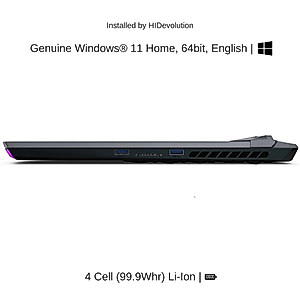 HIDevolution MSI Raider GE76 12UE 17.3" FHD 144Hz, 1.8 GHz i9-12900H, RTX 3060, 32 GB DDR5 RAM, 1 TB PCIe SSD, Windows 11 Home