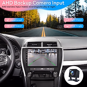 2+32 Android 12 Car Stereo for Toyota Camry 2015 2016 2017, 10.2" HD Touch Screen car Radio with Wireless Carplay & Android Auto, Mirror Link, Bluetooth, WiFi, GPS Navigation, Backup Camera