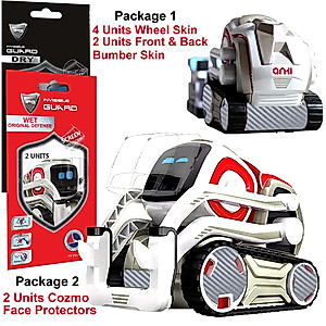 IPG Decal Made for Cozmo Robot Face Screen Guard Decoration KIT Include Wheels&Body Set 7 Units Decals+2 Units Screen Protector (This is NOT A Robot) (Grey Carbon Fiber)