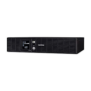 CyberPower OR1500LCDRT2U Smart App LCD UPS System, 1500VA/900W, 8 Outlets, AVR, 2U Rack/Tower