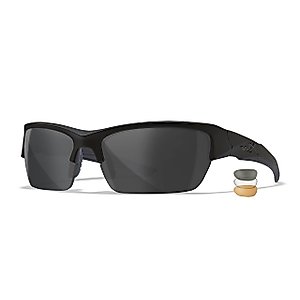 Wiley X │ Unisex │ Outdoor, Tactical Sunglasses │ Wrap Around Frame│ WX Valor 2.5│ Protective Eyewear│ Interchangeable Lenses