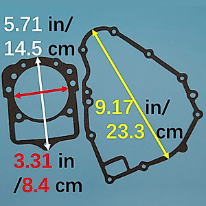 Tuzliufi Complete Full Engine Gasket Set Kit for Kawasaki Bayou KLF300 KLF 300 2x4 1988 1989 1990 1991 1992 1993 1994-2004 Lakota KEF300 KEF 300 1995 1996 1997 1998 1999 2000 2001 2002 2003 2004 Z506