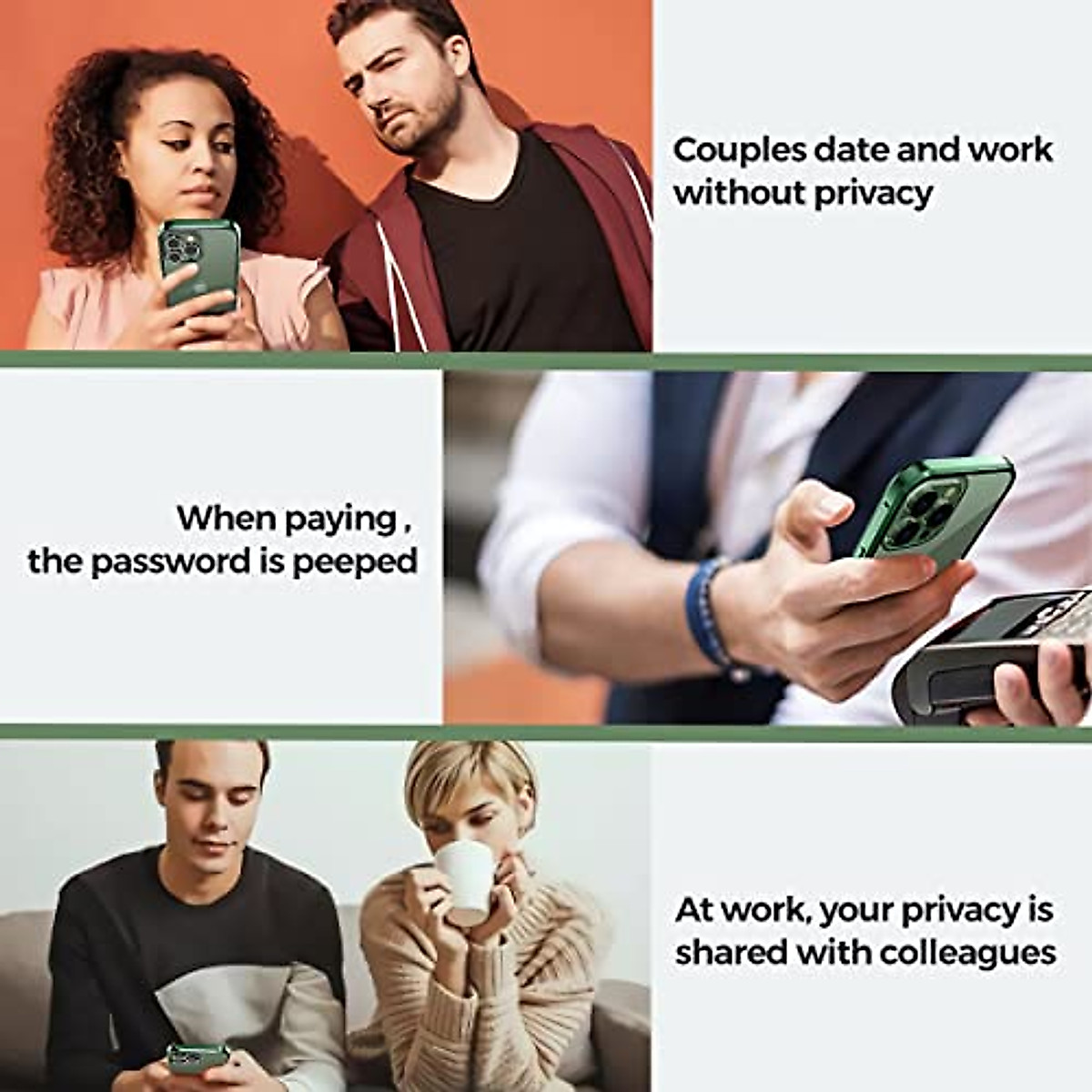 [2023 New Safety Lock+Camera Protector] Magnetic Case for iPhone 13 Pro Max,[100% Screen Sensitivity ][Anti-Peeping Screen Protector] Double Sided 9H Glass Privacy Case for iPhone 13 Pro Max