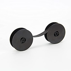 Typewriter World Ribbon,Twin Roller Pack Typewriter Ribbon - Compatible with All Models - Typewriter Ribbon (Black)