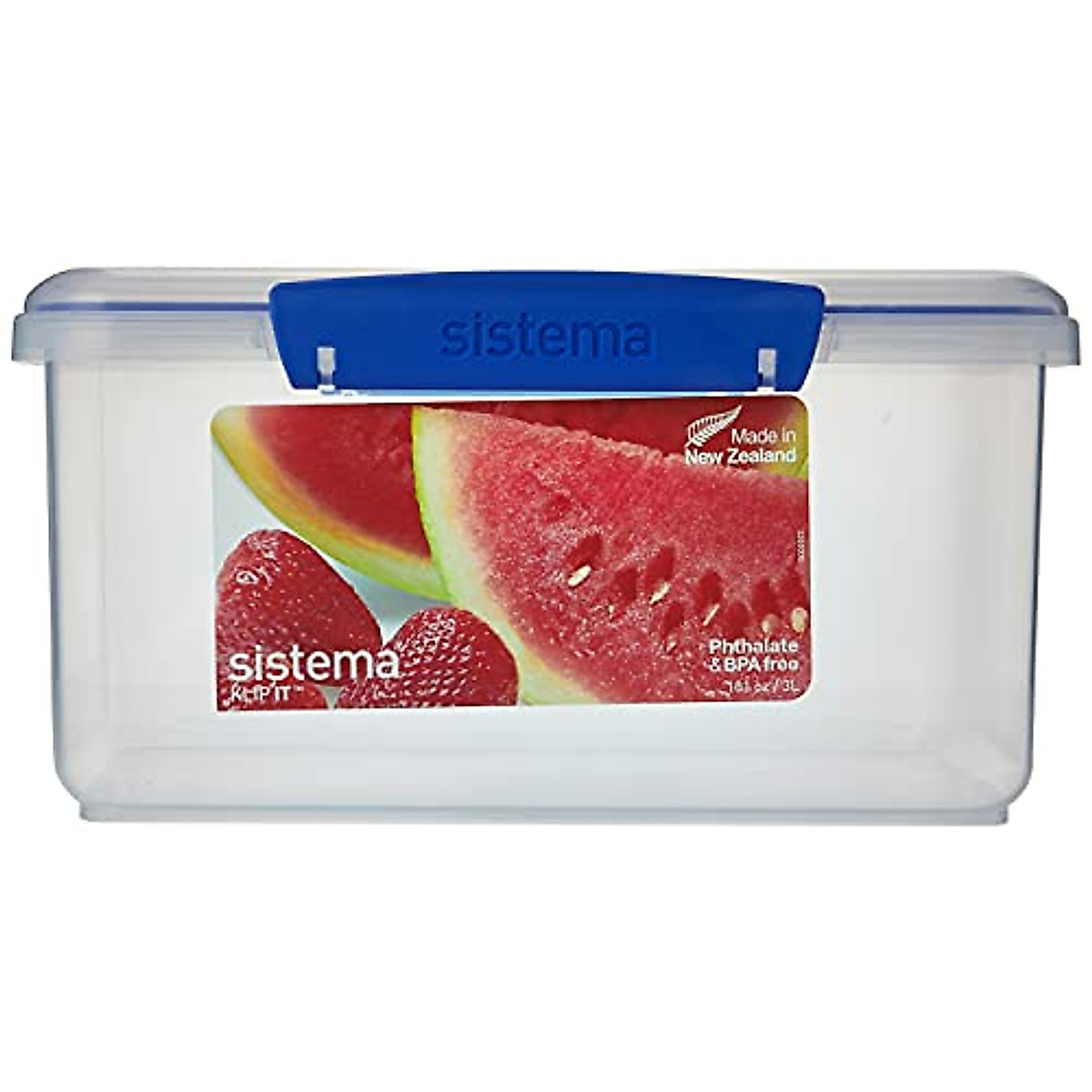 Sistema 1830 Klip It Collection Rectangle Food Storage Container, 101 Ounce