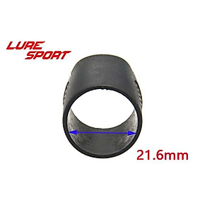 LureSport 18pcs Graphite Slip Rings Reel Seat Hoods for Ice Fishing Rod Building Component Repair Rod DIY Accessory