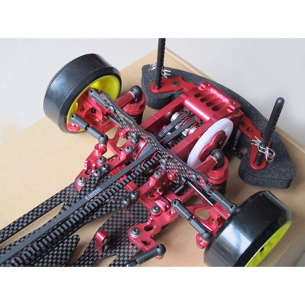 Hobbypower 1/10 Alloy & Carbon D3 4WD Drift Racing RC Model Car Frame Kit with Front One Way