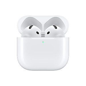 Apple AirPods 4 Wireless Earbuds, Bluetooth Headphones, with Active Noise Cancellation, Adaptive Audio, Transparency Mode, Personalized Spatial Audio, USB-C Charging Case, Wireless Charging, H2 Chip
