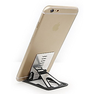 iMangoo iPhone Kickstand, iPad Mini Kickstand, Multi-Angle Holder Tablet Dock Adjustable Foldable Cradle Portable Desk Stand Fold-up Smartphone Stands Holders for Apple iPhone, iPad, Samsung, OnePlus