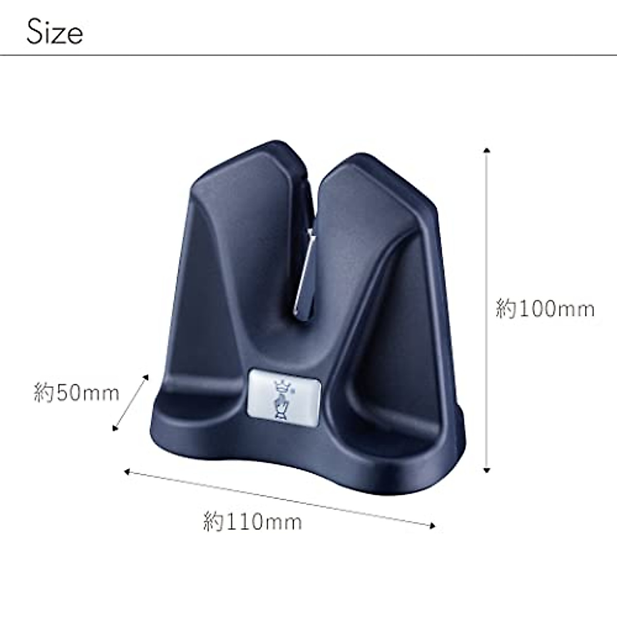 Opinel Manual Sharpener, Portable Compact Knife Maintenance and Sharpening Tool, Self Adjusting Angle, Silicone Padded Base, Blue,One Size,254562